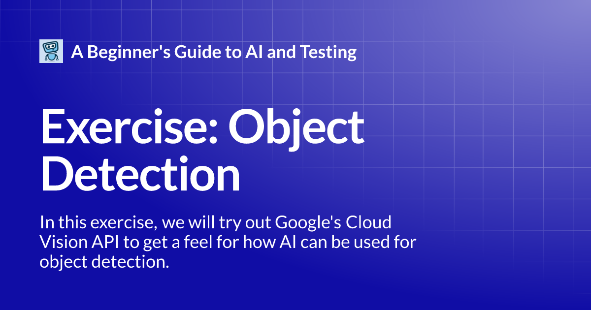 Exercise Object Detection A Beginners Guide To Ai And Testing